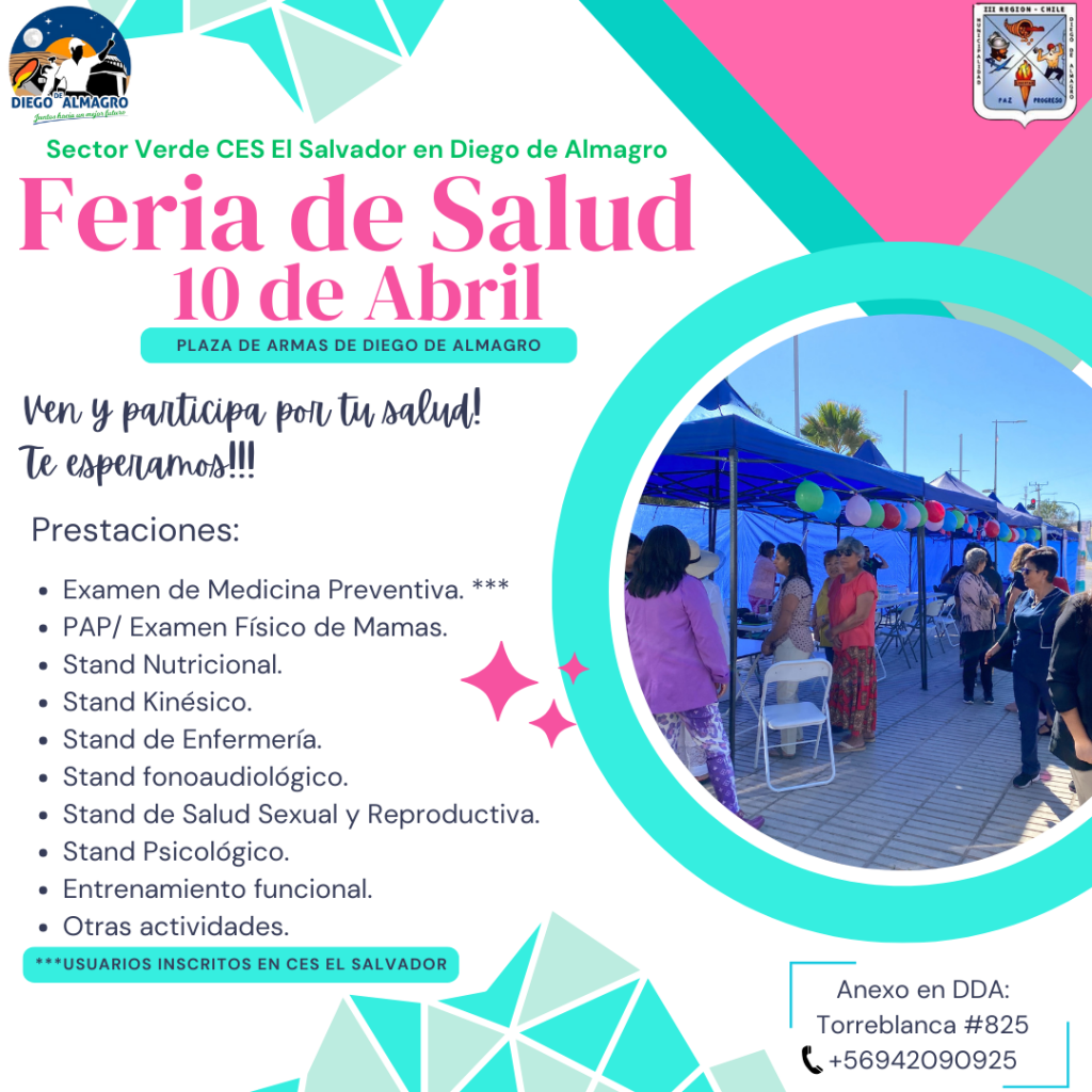 TE INVITAMOS A LA GRAN FERIA DE LA SALUD